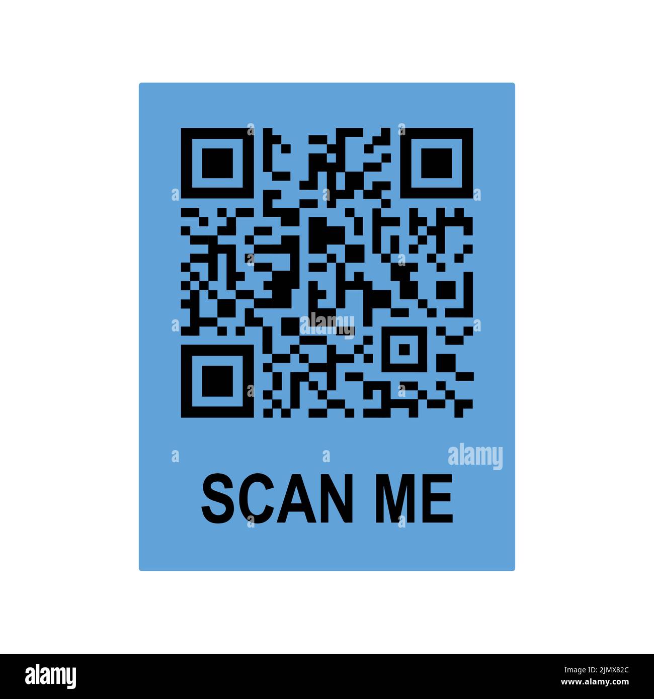 Scan me phone tag. Qrcode for mobile app. Isolated illustration on ...