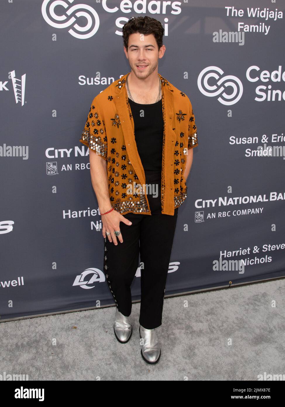 07 August 2022 - Los Angeles, California - Nick Jonas. Cedars-Sinai ...