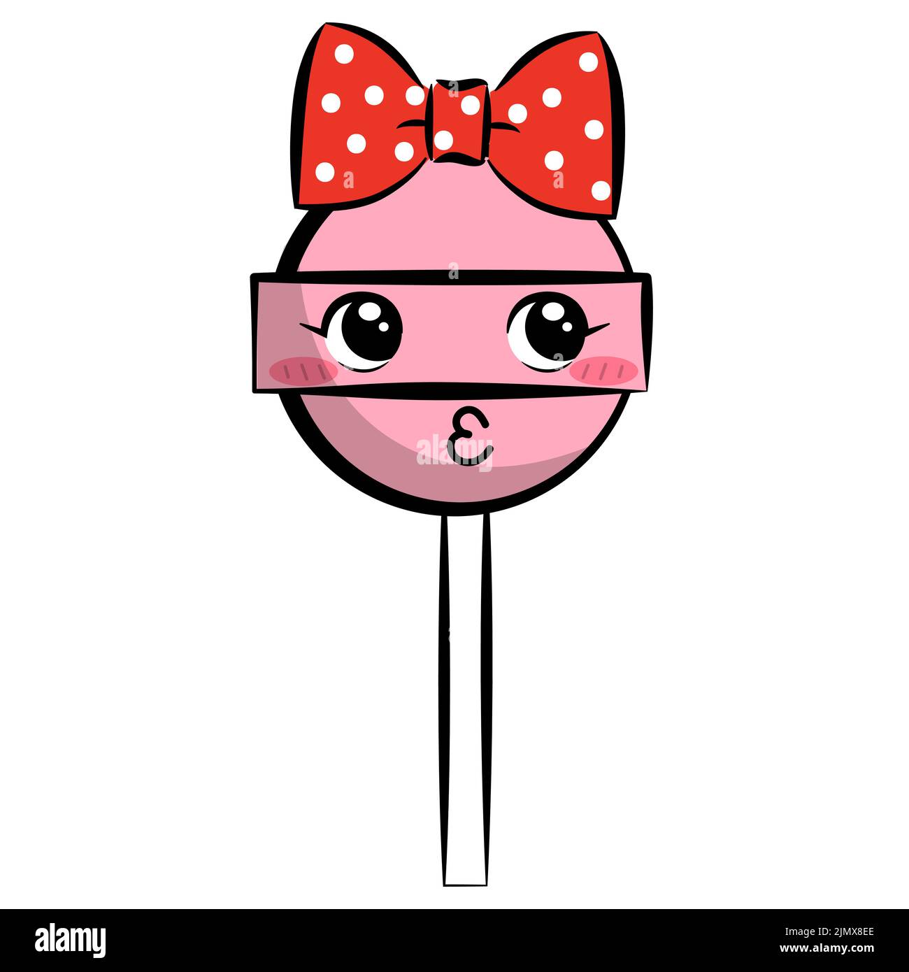Cute kawaii sweet candy, cartoon style. Vector illustration Stock ...