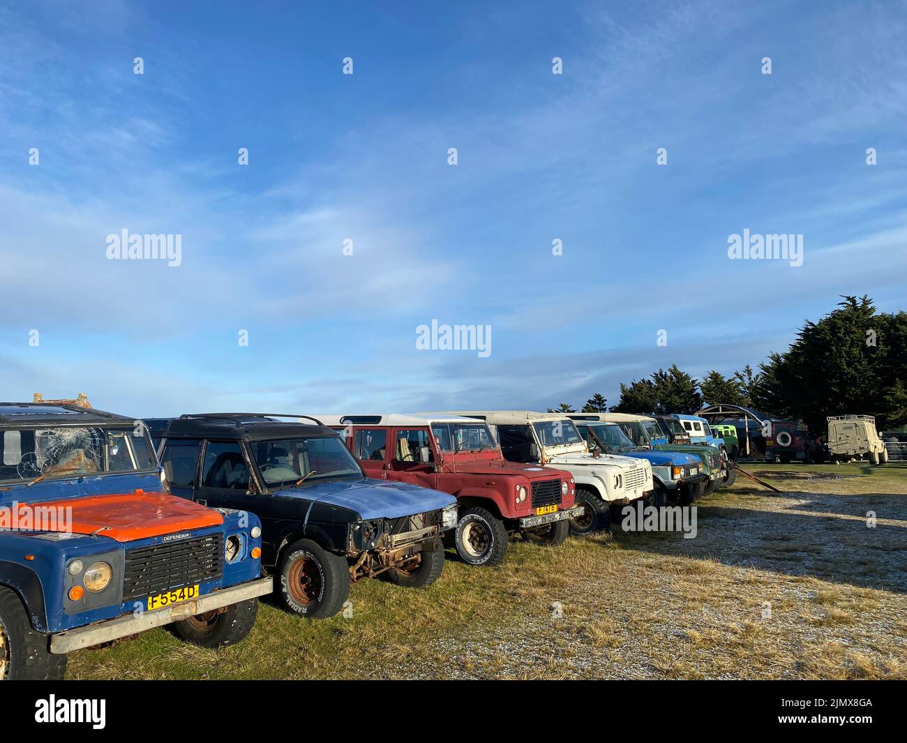 Horseshoe Bay, UK. 17th June, 2022. Land Rovers are in the fleet of ...