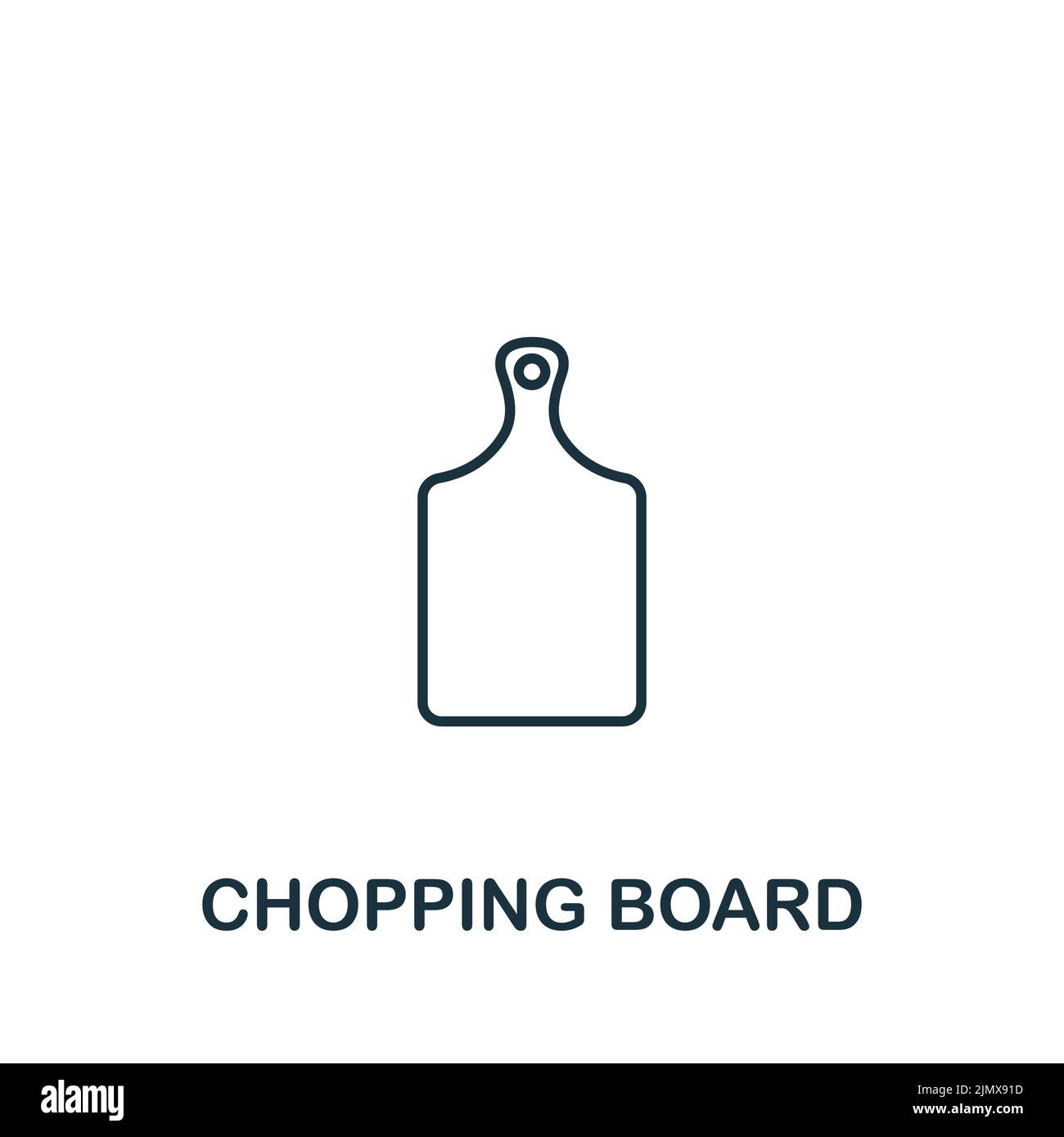 Chopping Board icon. Monochrome simple Cooking icon for templates, web ...