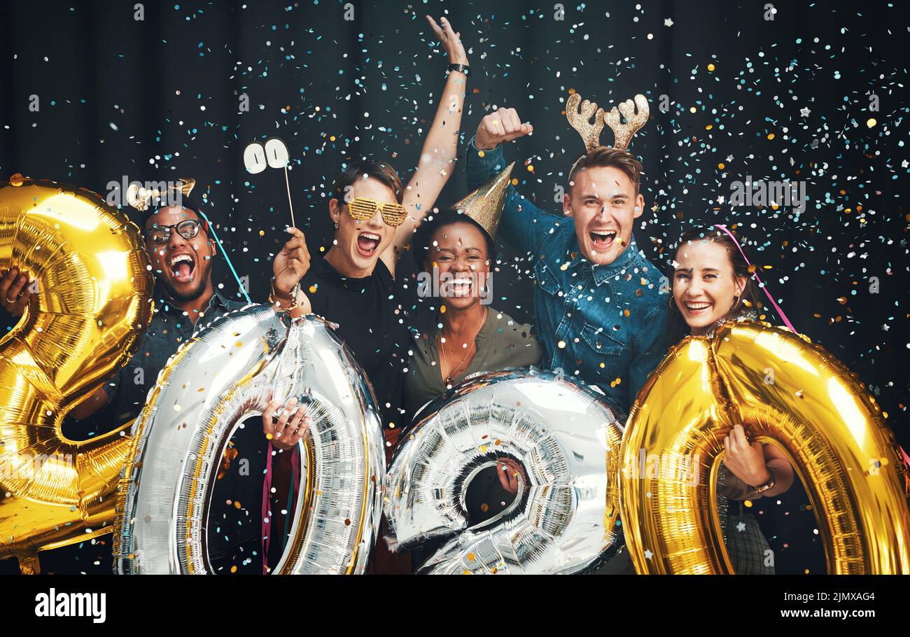 We are going to party as if theres no tomorrow. Cropped portrait of a ...