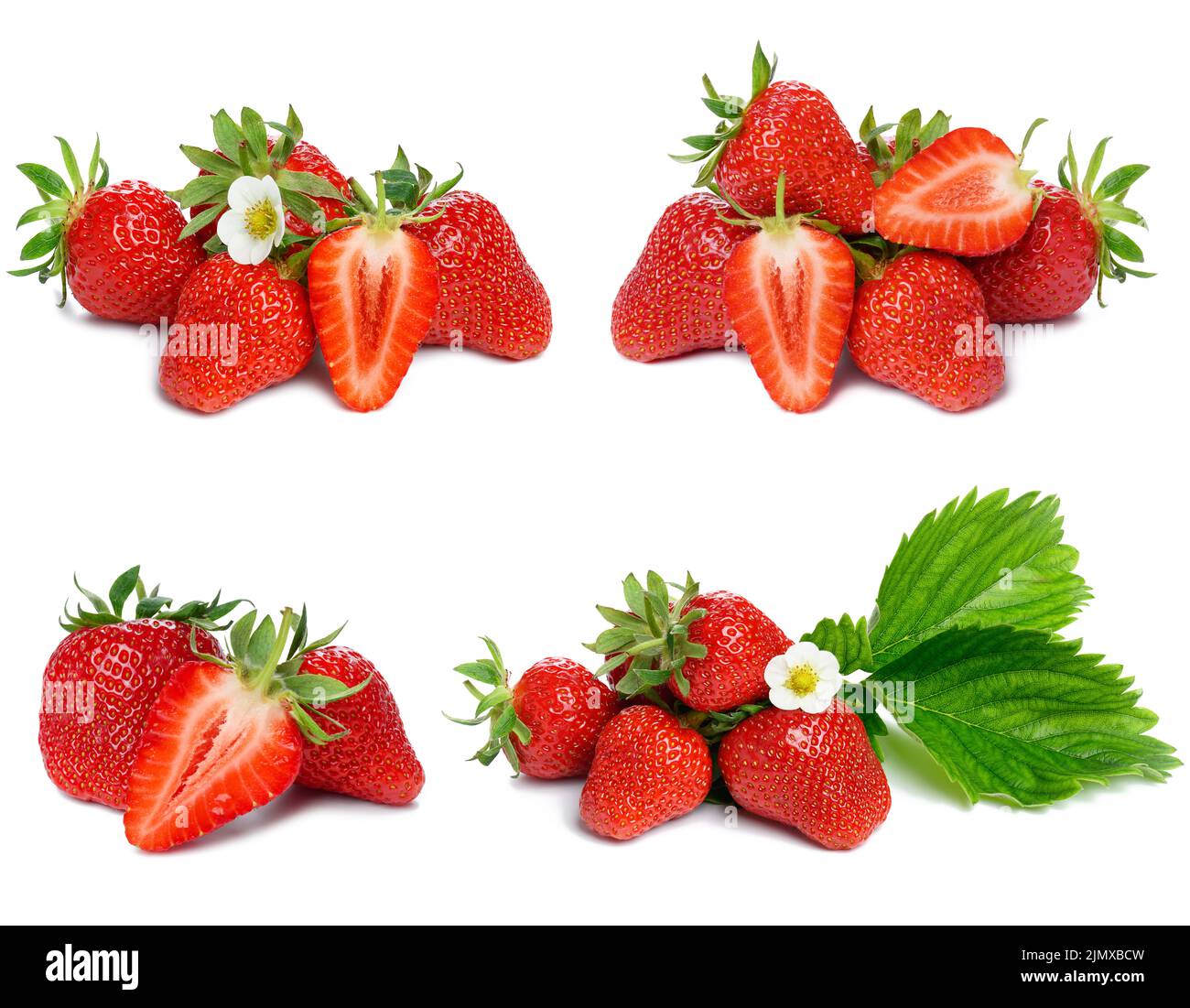 Ripe red strawberry isolated hi-res stock photography and images - Alamy