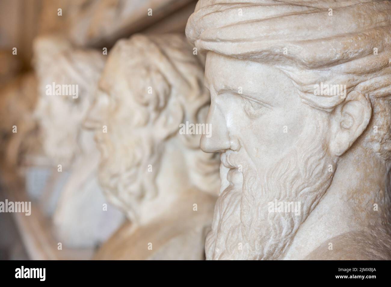 Vatican museum interior collection perspective Stock Photo - Alamy