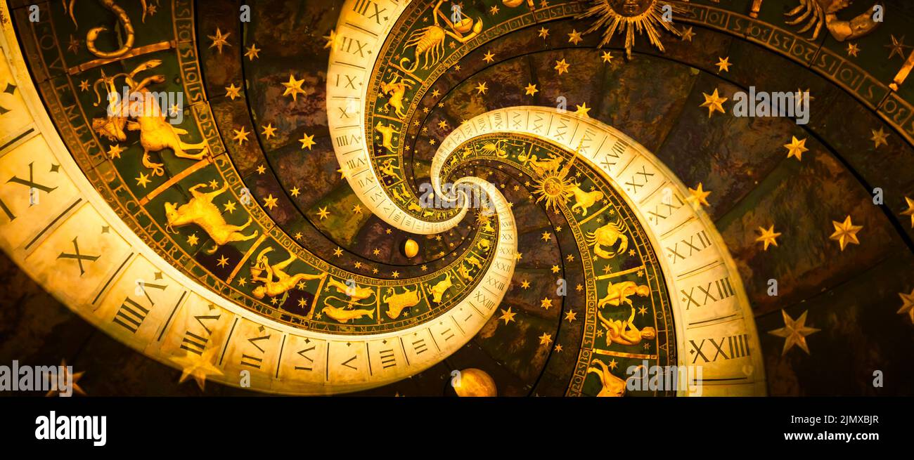 Astrology and alchemy sign background illustration Stock Photo - Alamy