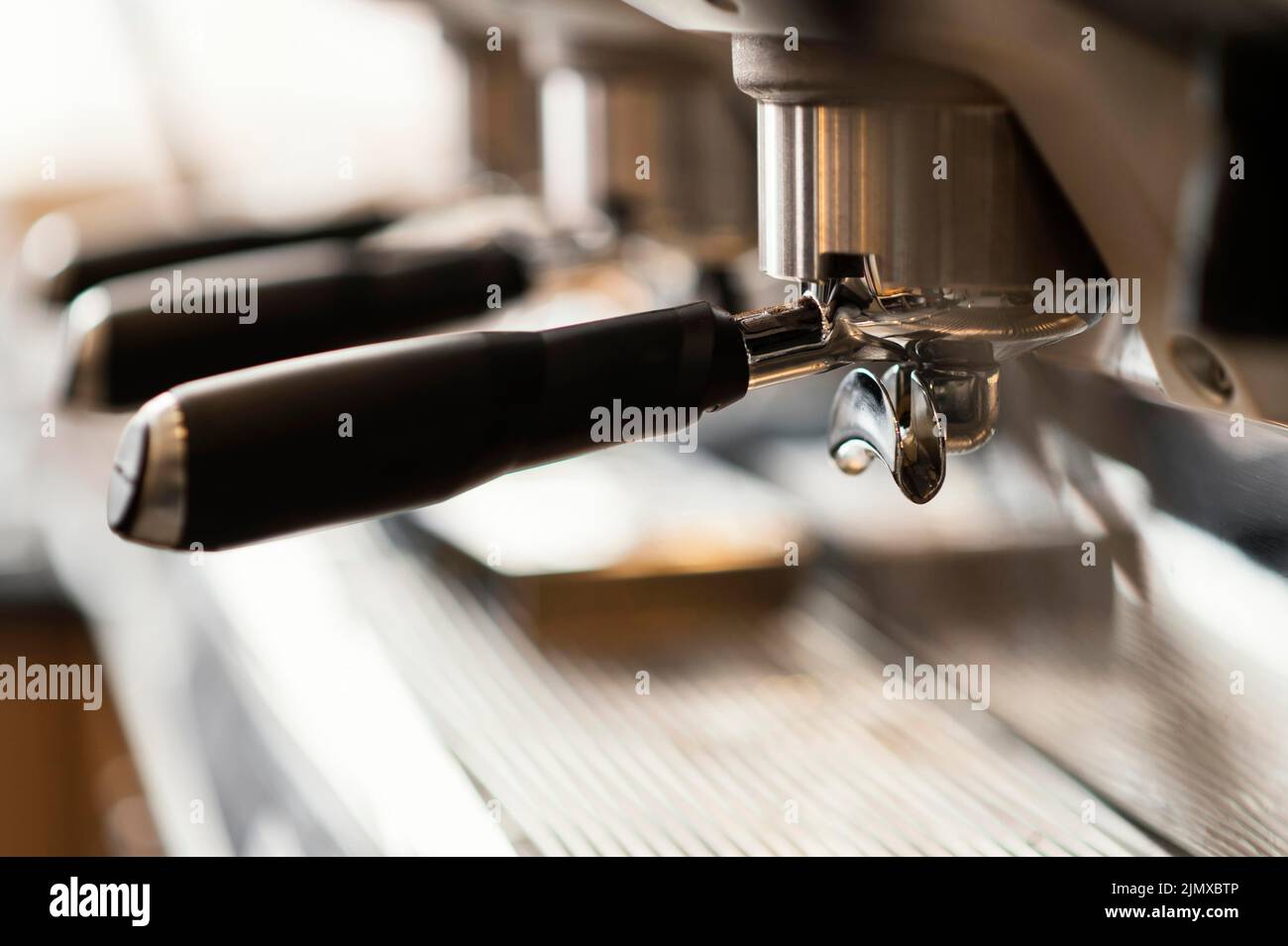 Close up coffee machine Stock Photo - Alamy