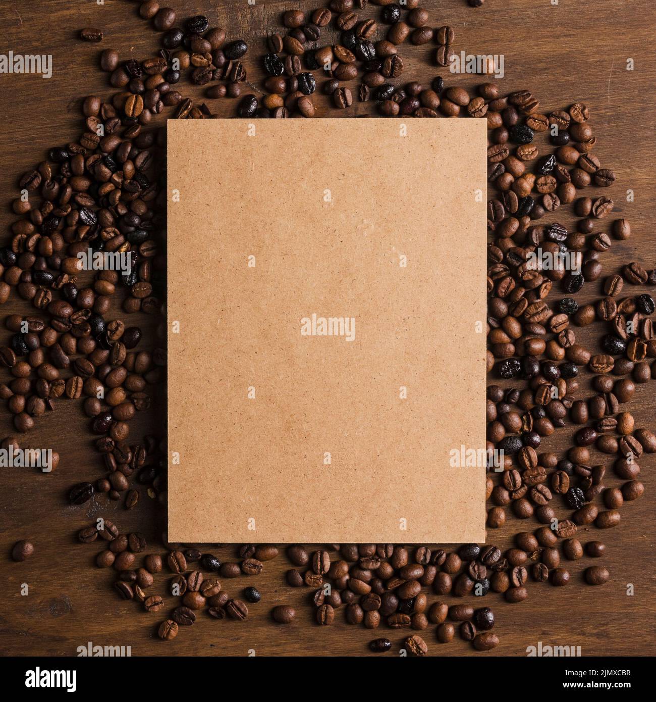 Cardboard package coffee beans Stock Photo - Alamy