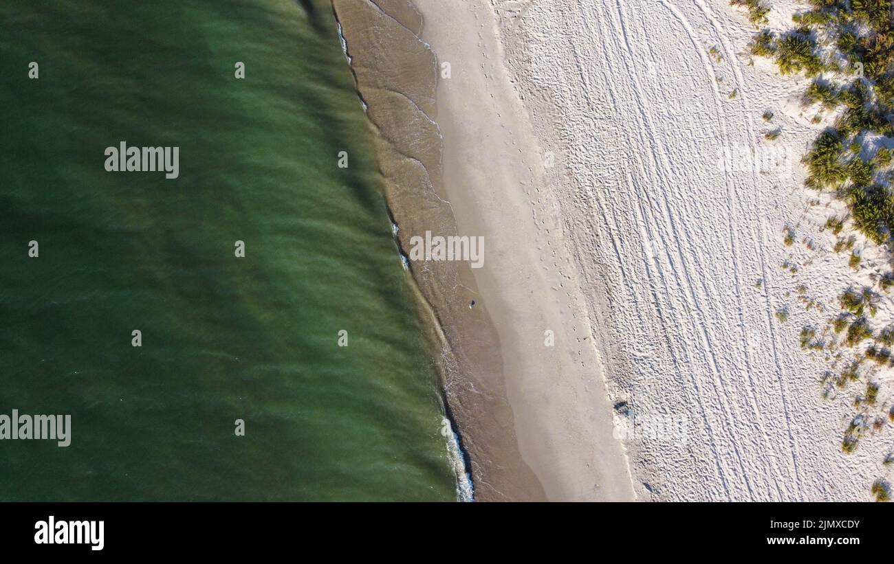 seashore filming from a drone view from above, Ukraine, Odessa Stock ...