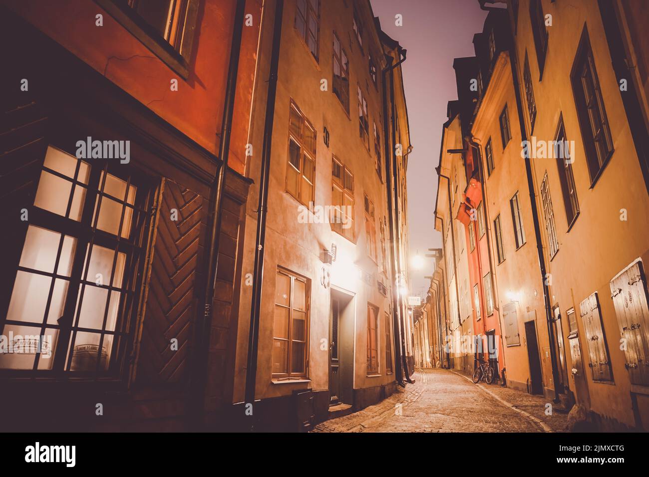 Night view of Gumla Tan Old Town Stock Photo - Alamy