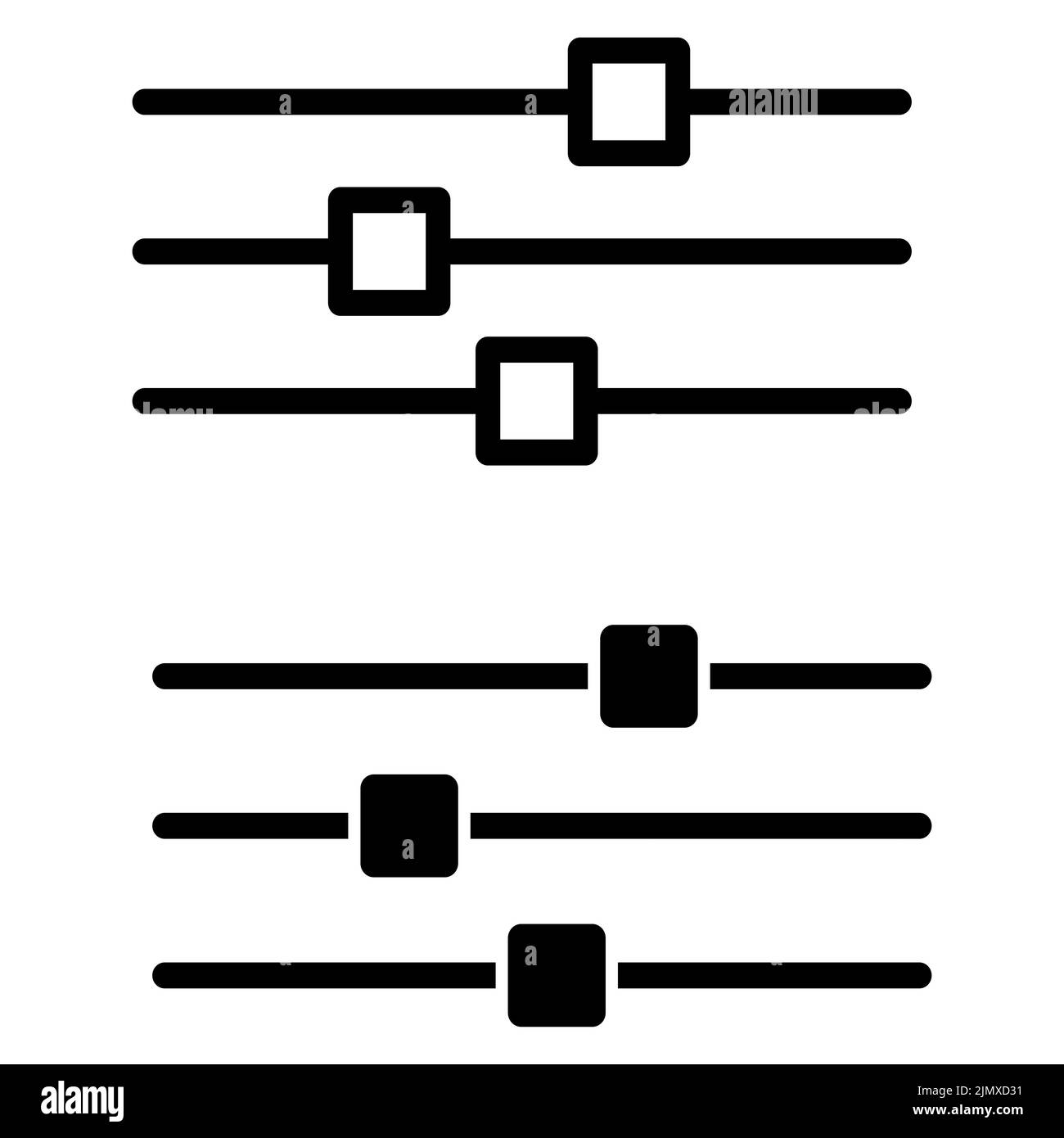 Sound volume level icon. Vector illustration isolated on white ...