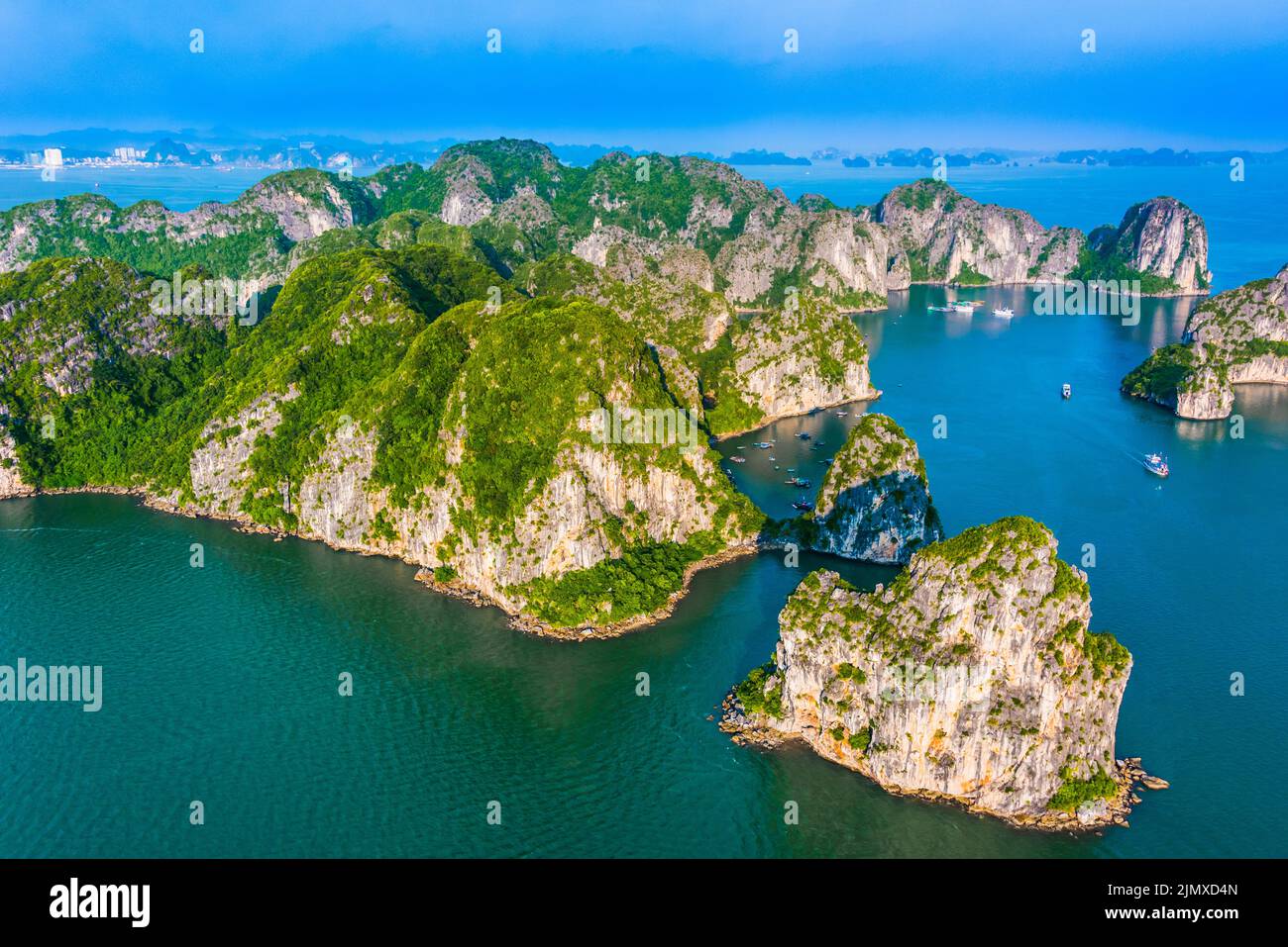 Aerial view of Ha Long Bay Stock Photo - Alamy