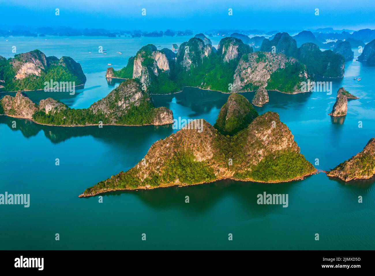 Aerial view of Ha Long Bay Stock Photo - Alamy