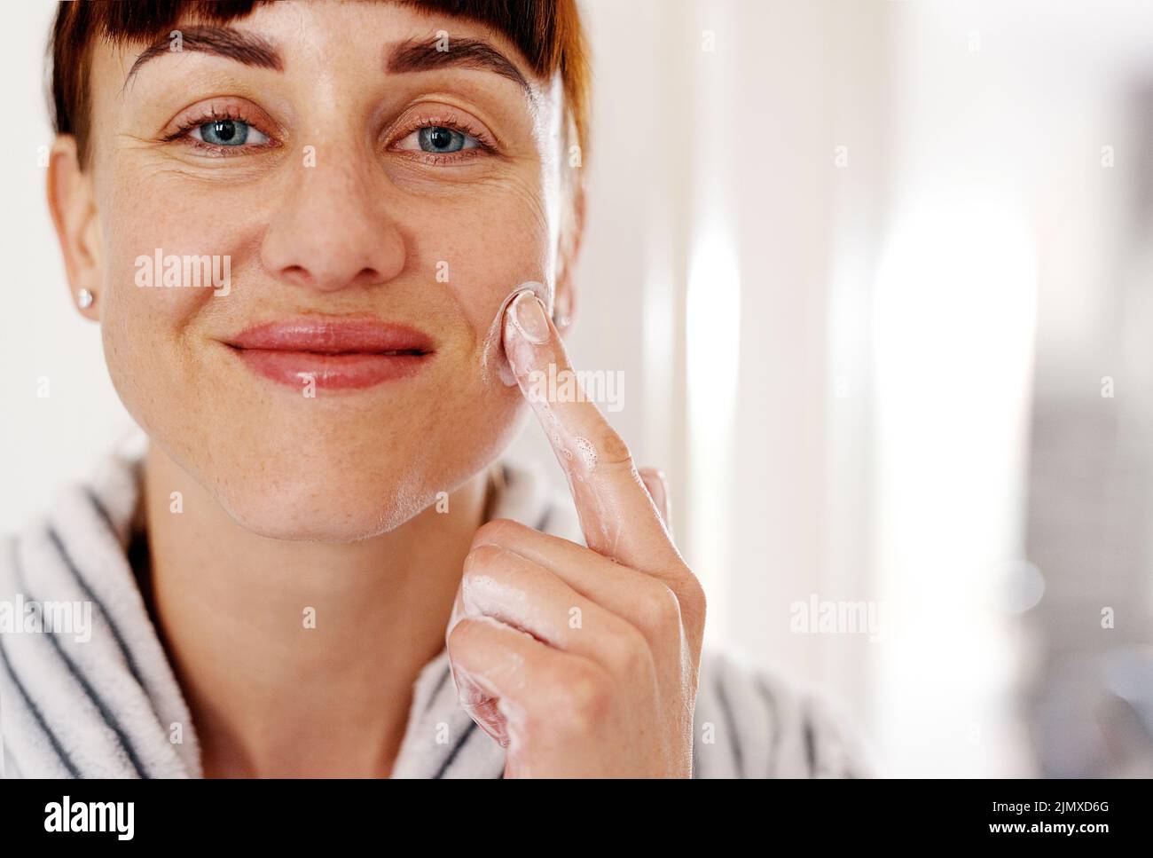 Im saying goodbye to dry skin. Cropped portrait of an attractive young ...