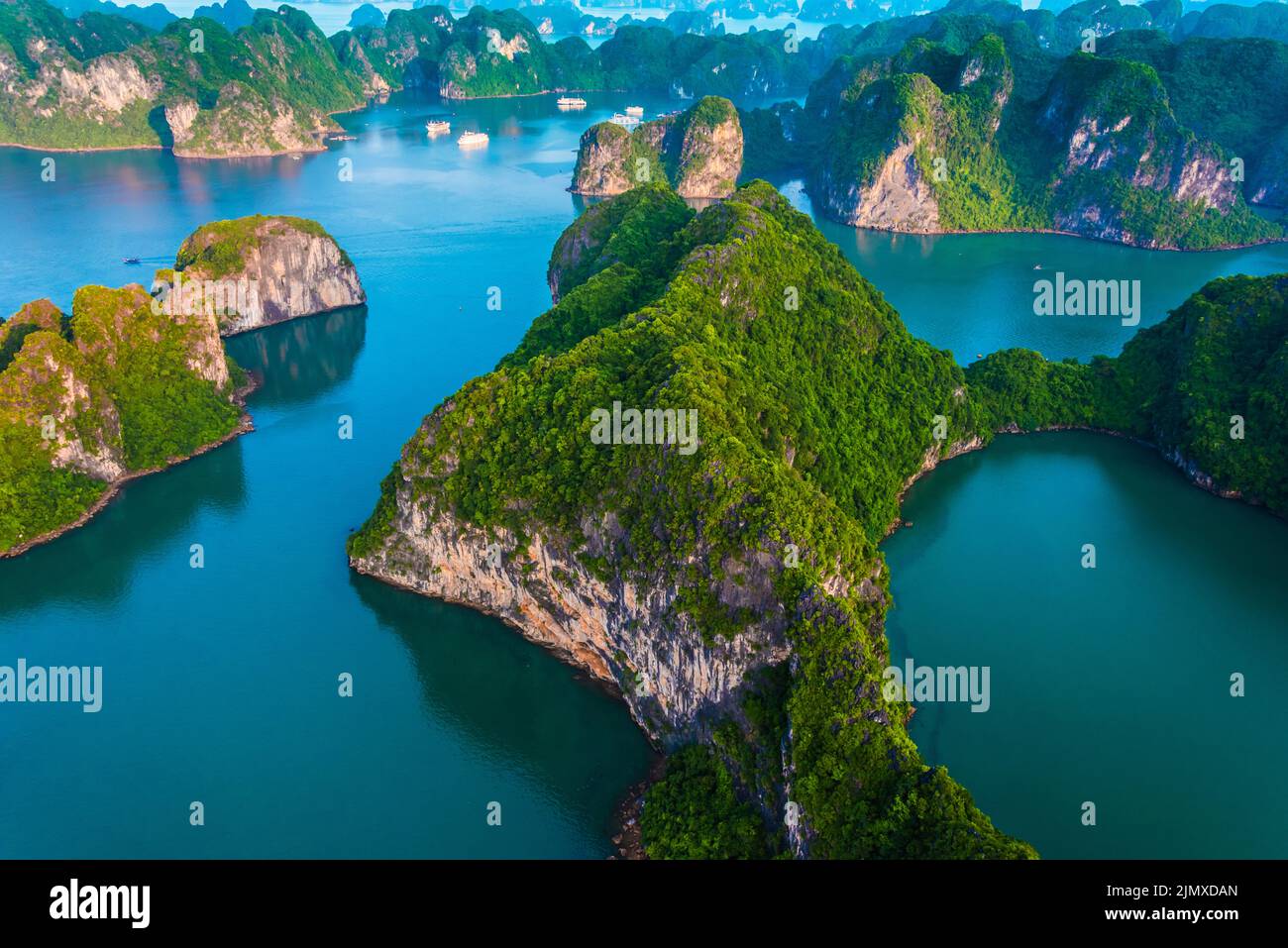 Aerial view of Ha Long Bay Stock Photo - Alamy