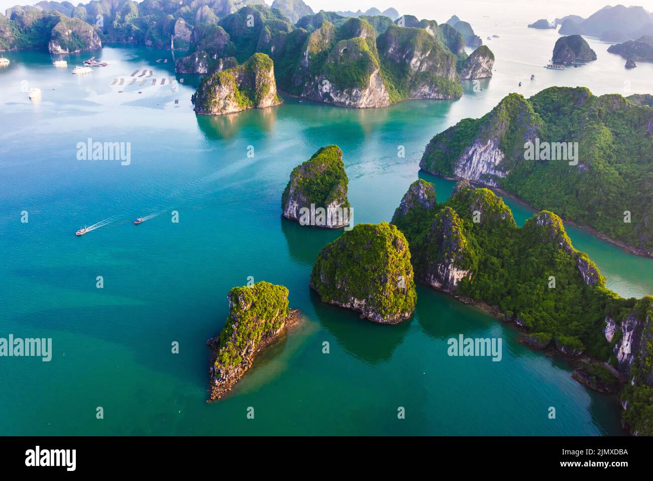 Aerial view of Ha Long Bay Stock Photo - Alamy
