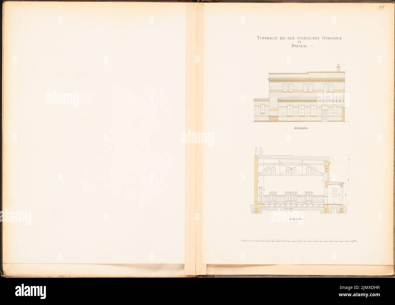 Unknown architect, König-Wilhelm-Gymnasium in Wroclaw (approx. 1886 ...