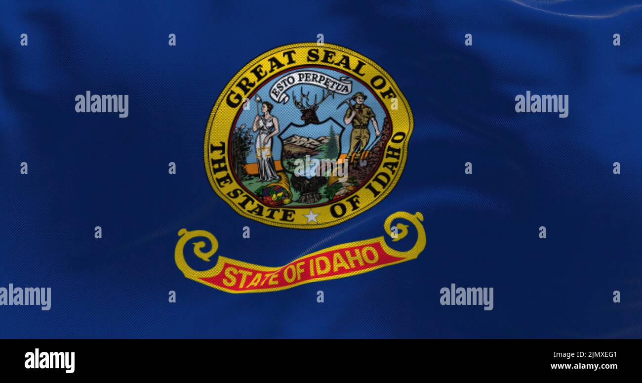 Idaho national flag hi-res stock photography and images - Alamy