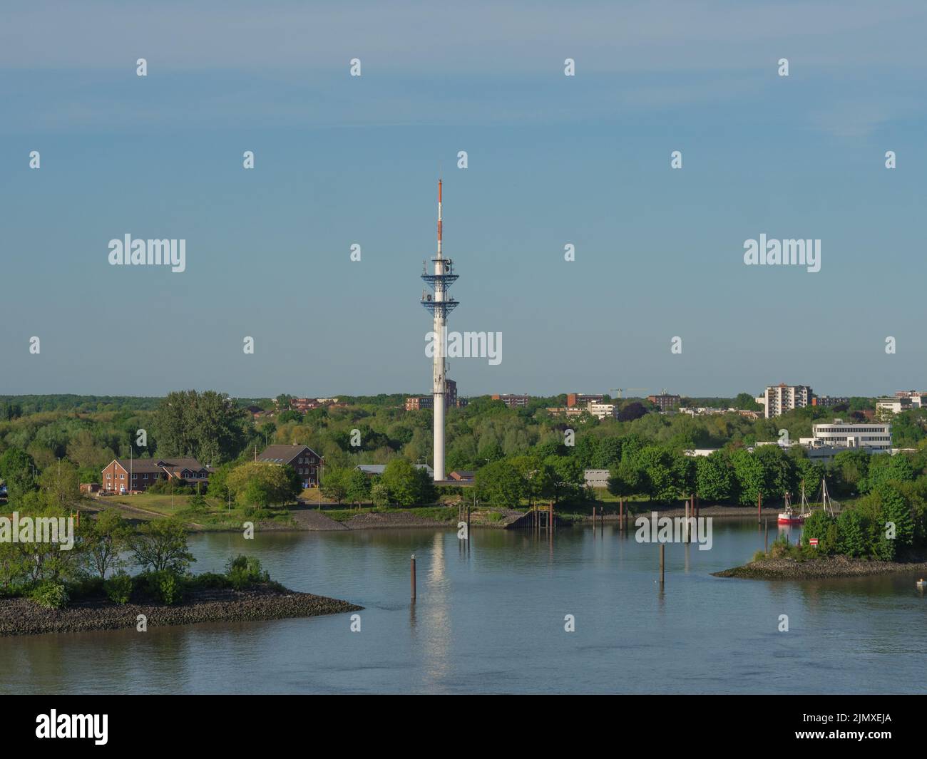 The river elbe near hamburg Stock Photo - Alamy