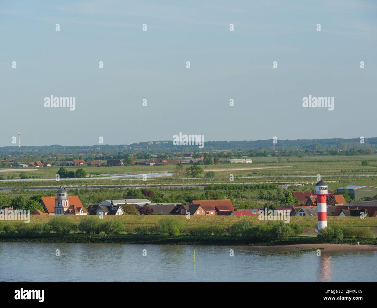 Elbe river lighthouse hi-res stock photography and images - Alamy