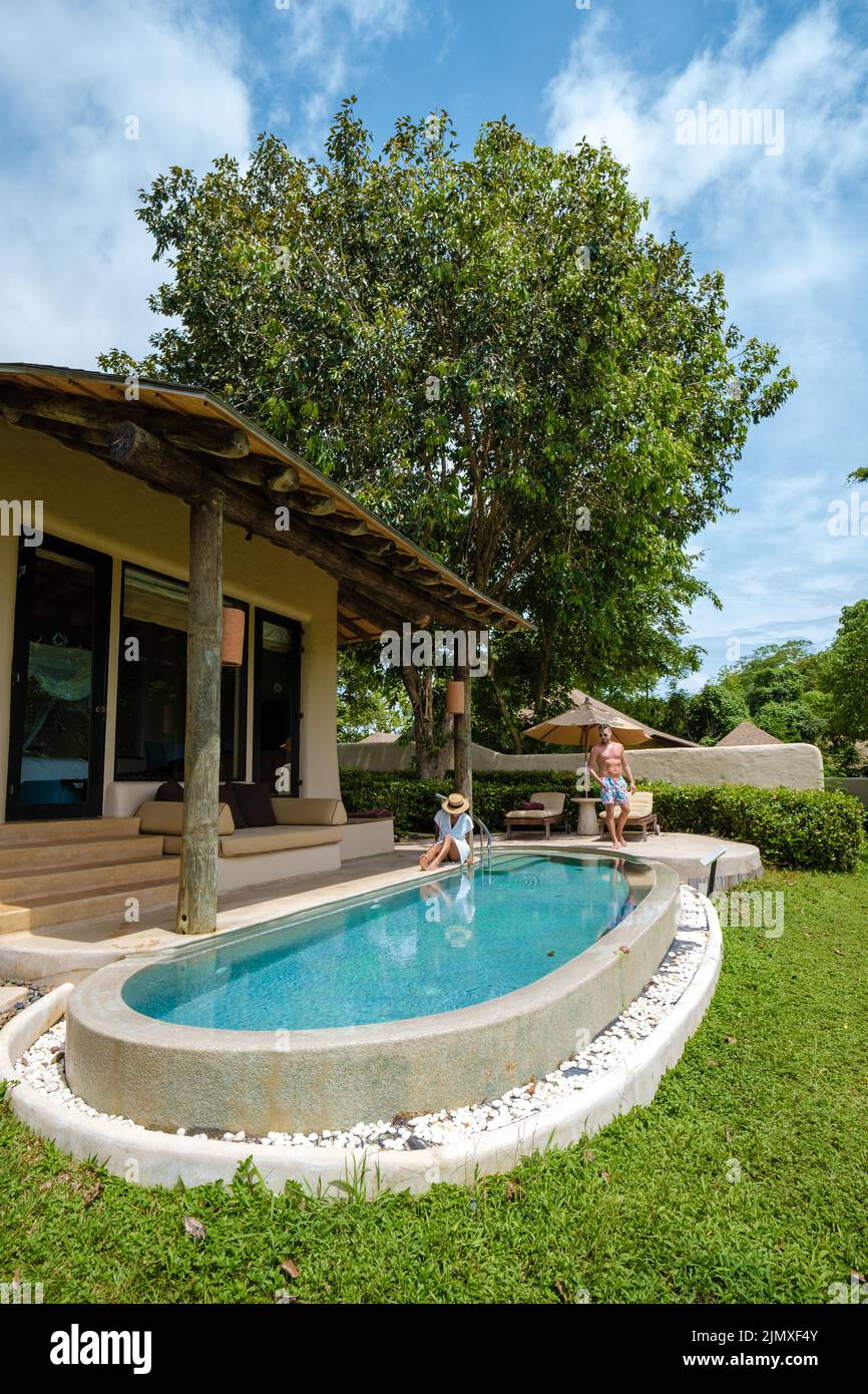 Villa pool bikini hi-res stock photography and images - Alamy