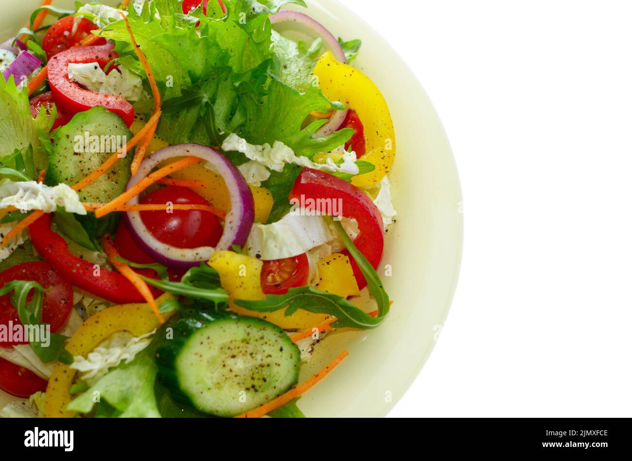 Healthy organic vegetable salad hi-res stock photography and images - Alamy