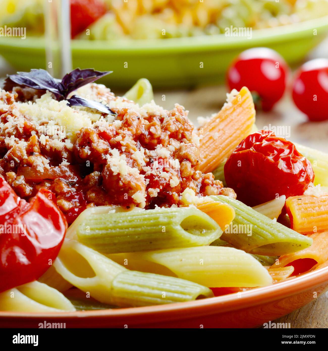 Pasta penne pasta bolognese hi-res stock photography and images - Alamy