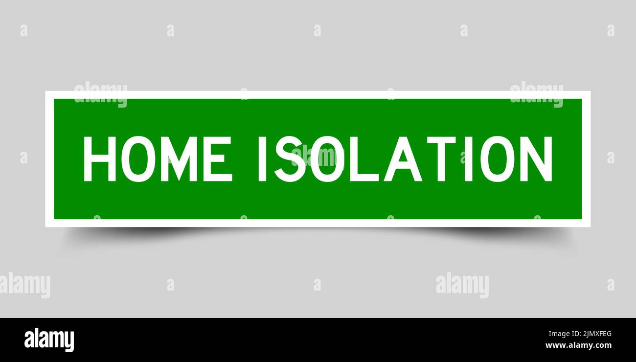 Sticker label with word home isolation in color on gray background ...
