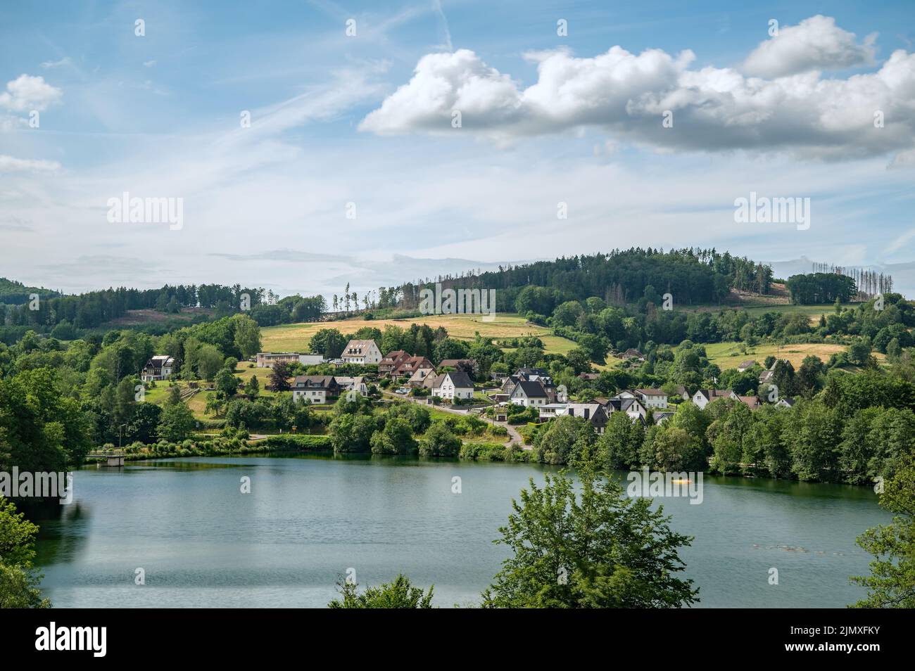 Agger stausee im bergischen land hi-res stock photography and images ...