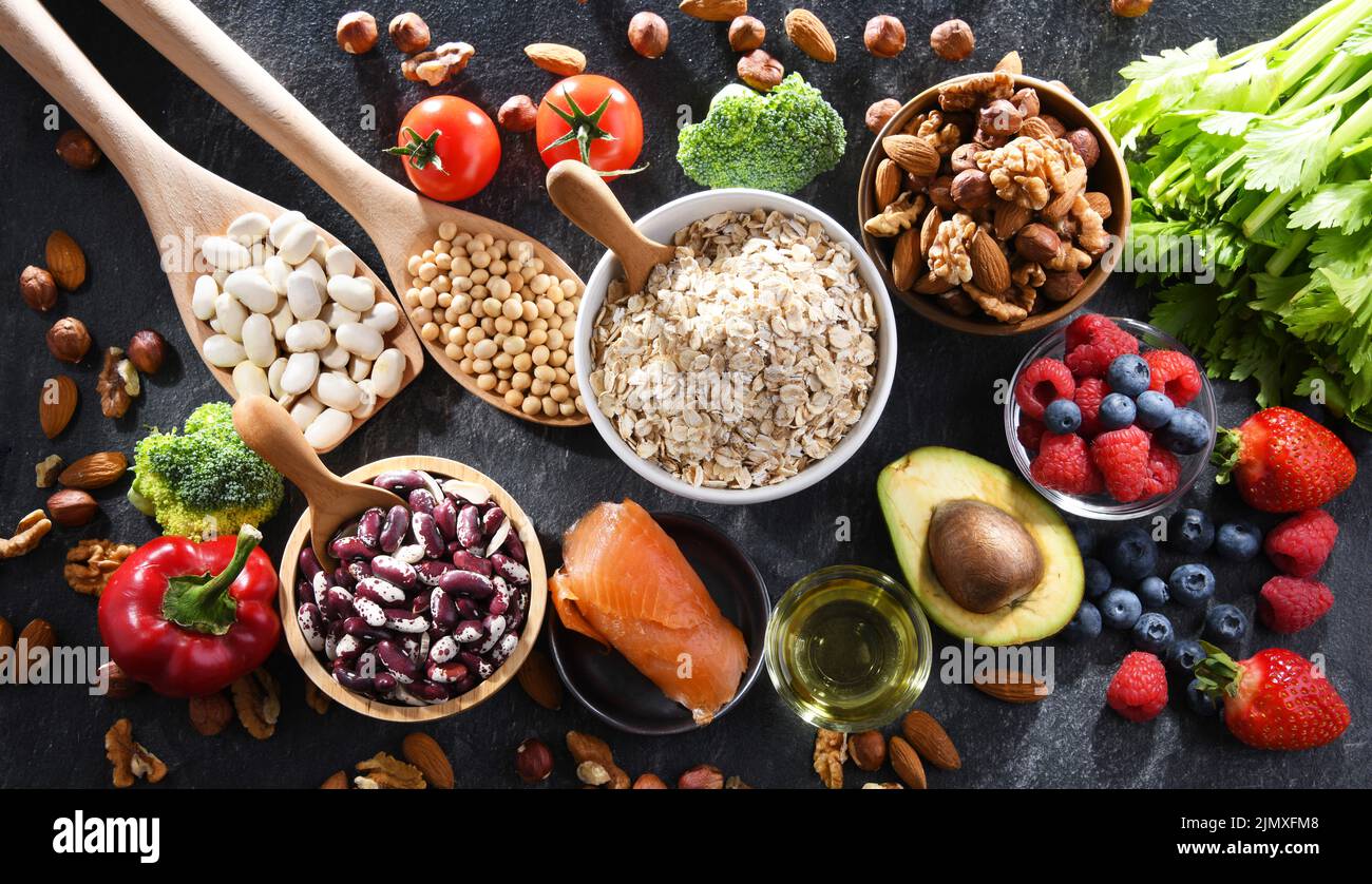 Cholesterol lowering food products. Diet increasing levels of high ...