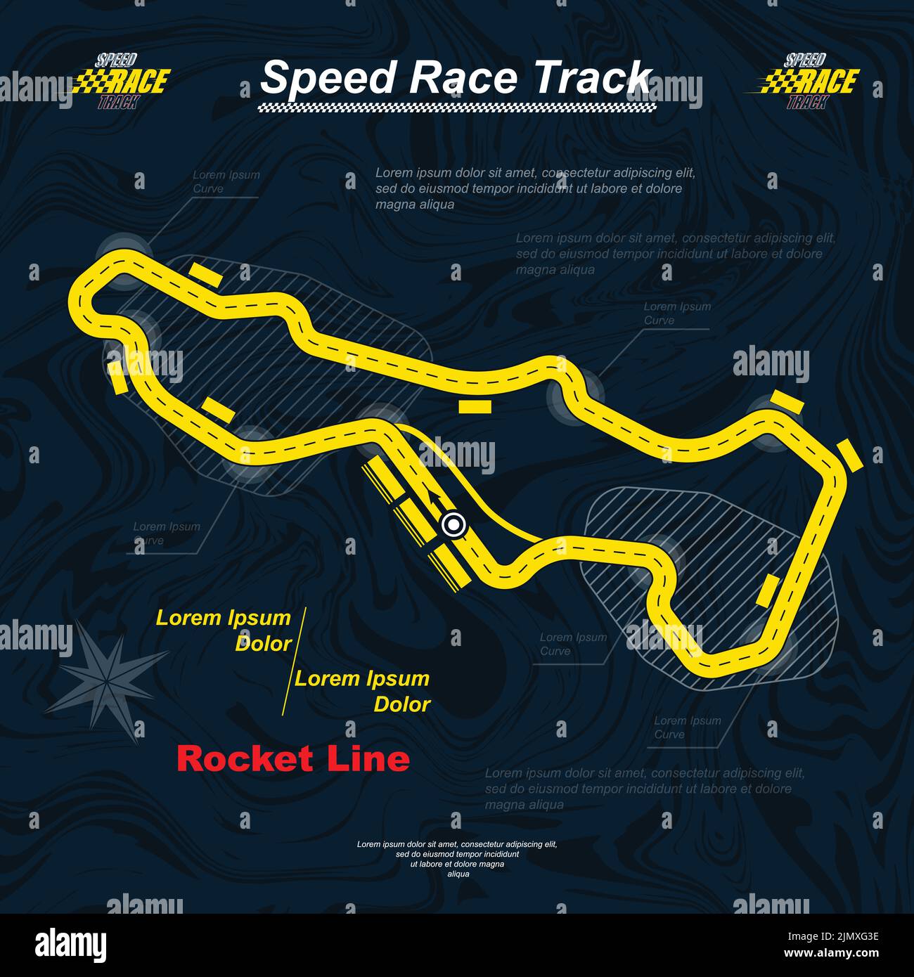 Blue and yellow race track wallpaper Stock Vector Image & Art - Alamy