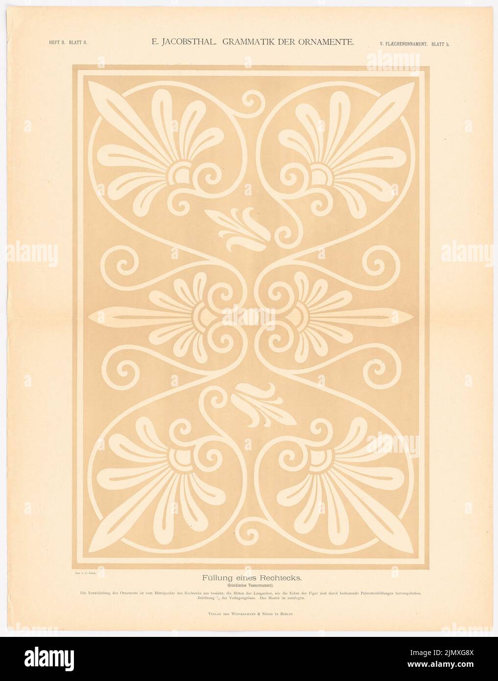 Jacobsthal Johann Eduard (1839-1902), grammar of the ornaments (without ...