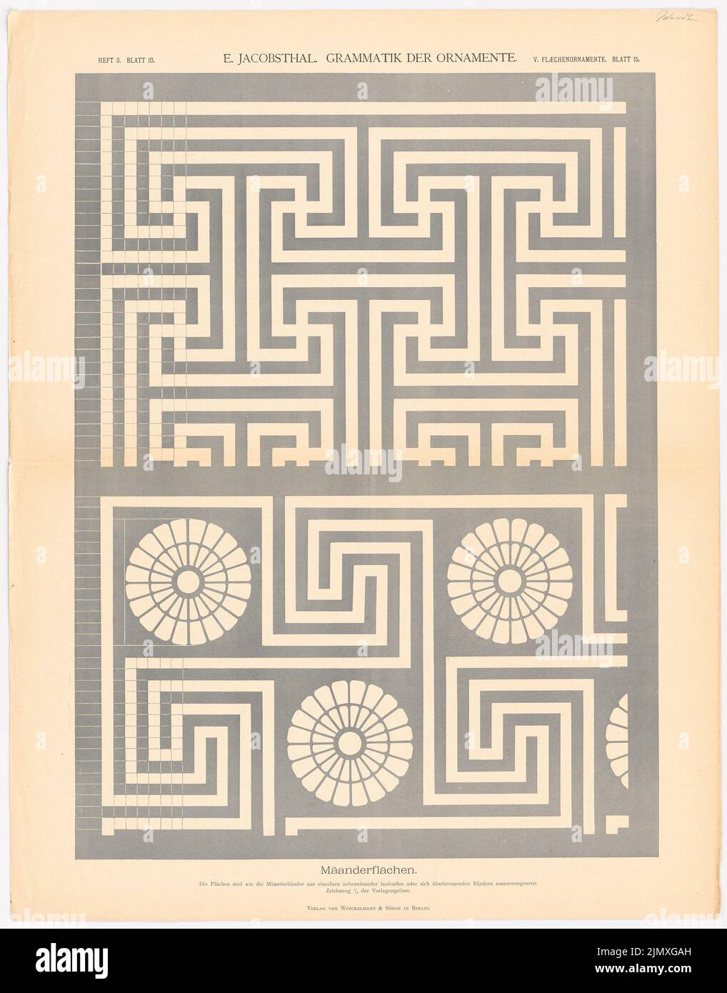 Jacobsthal Johann Eduard (1839-1902), grammar of the ornaments (without ...