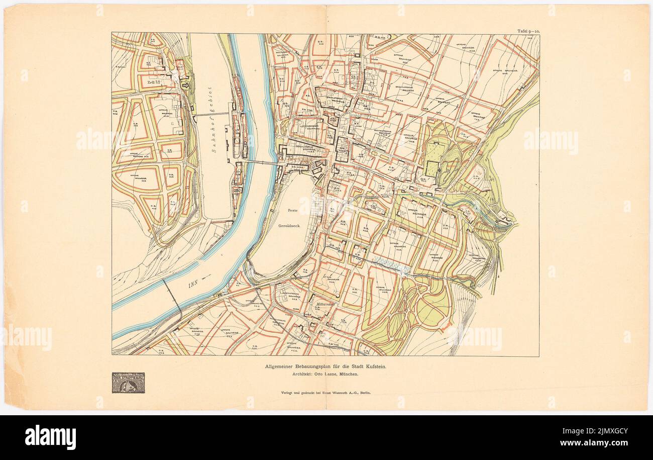 Allgemeiner bebauungsplan fur die stadt kufstein hi-res stock ...