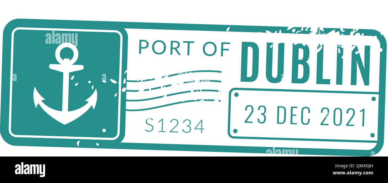 Marine port destination stamp. Sea travel label Stock Vector Image ...