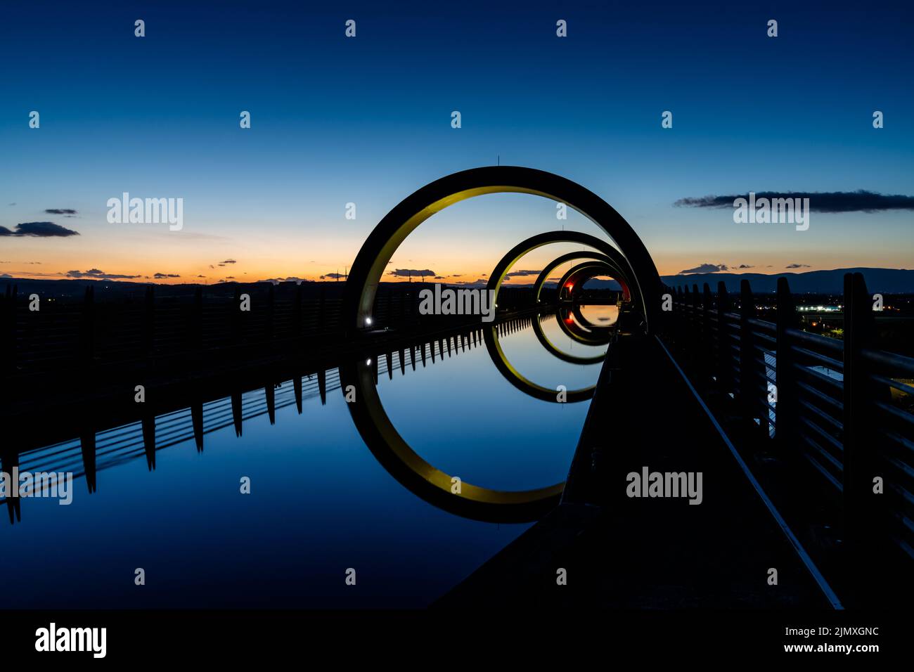 Falkirk wheel and night hi-res stock photography and images - Alamy
