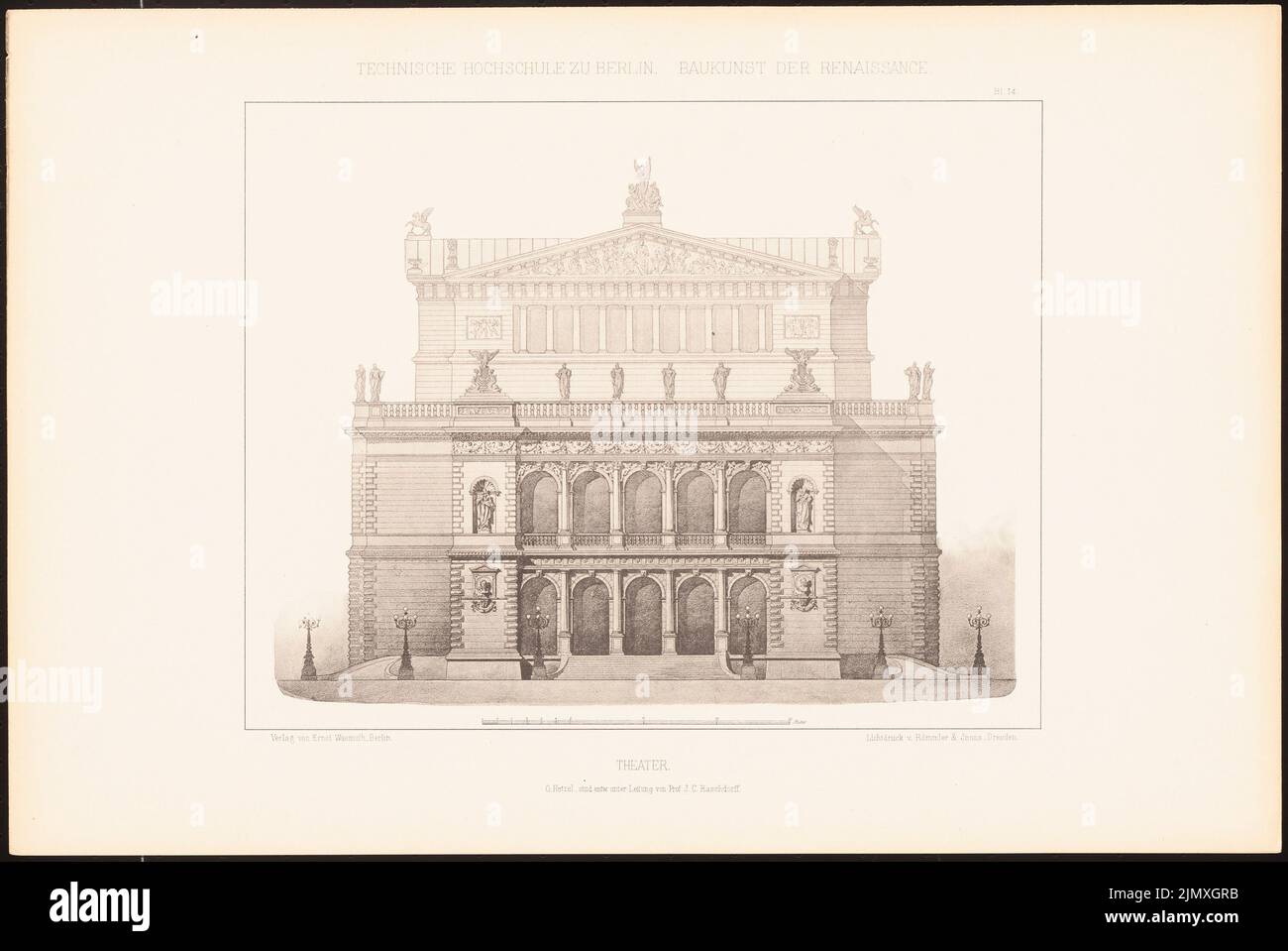 Hetzel O., theater. (From: J.C. Raschdorff, architecture of the ...