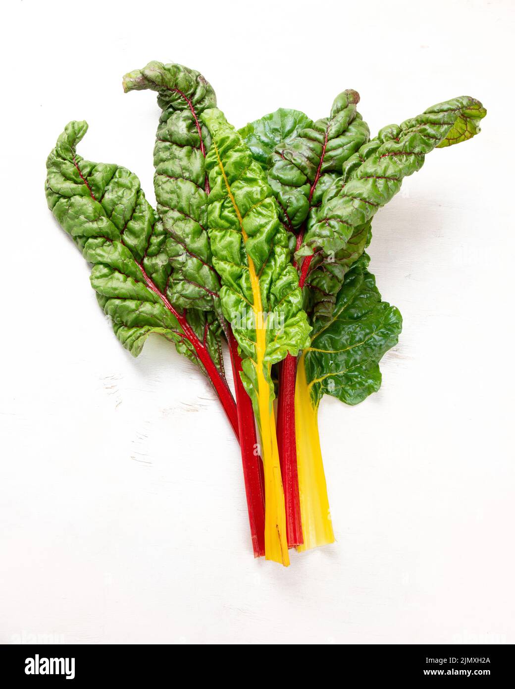Raw chard on light background. Highly nutritious leaves. Popular ...
