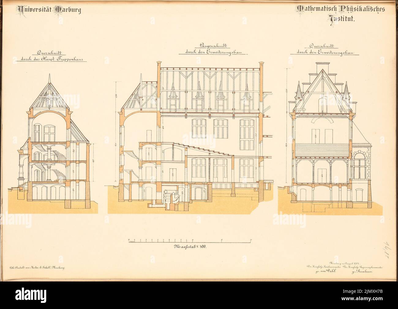Unknown architect, mathematical-physical institute of the Philipps ...