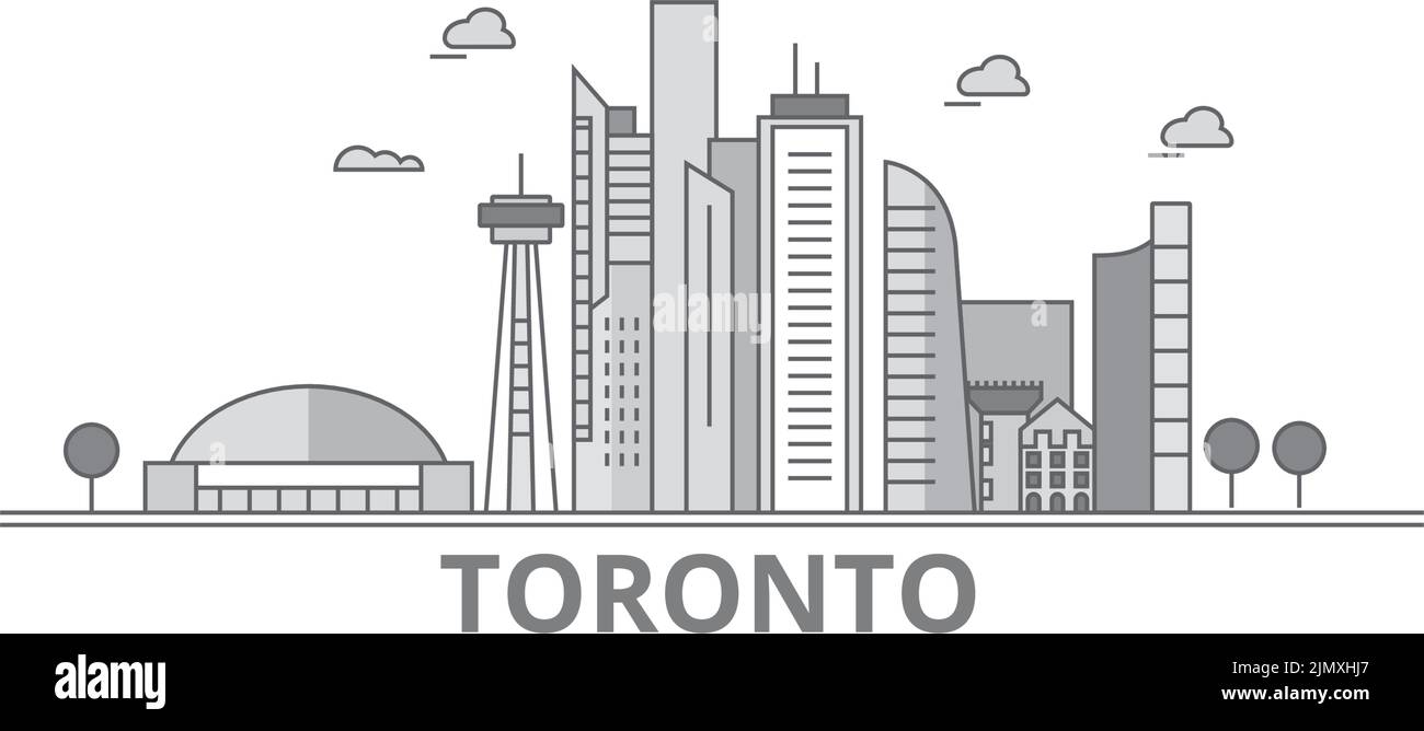 Toronto canada city view Cut Out Stock Images & Pictures - Alamy