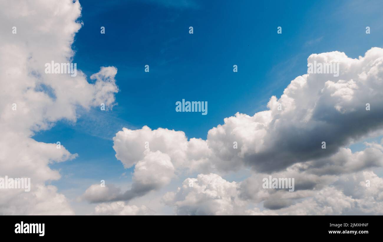 White, Fluffy Clouds In Blue Sky. Background From Clouds Stock Photo ...