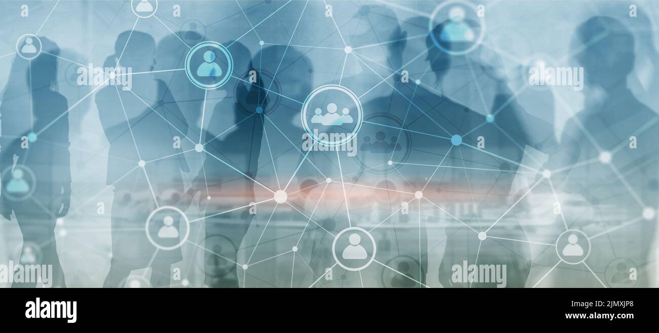 Social media. People relation and organization structure. Business and ...