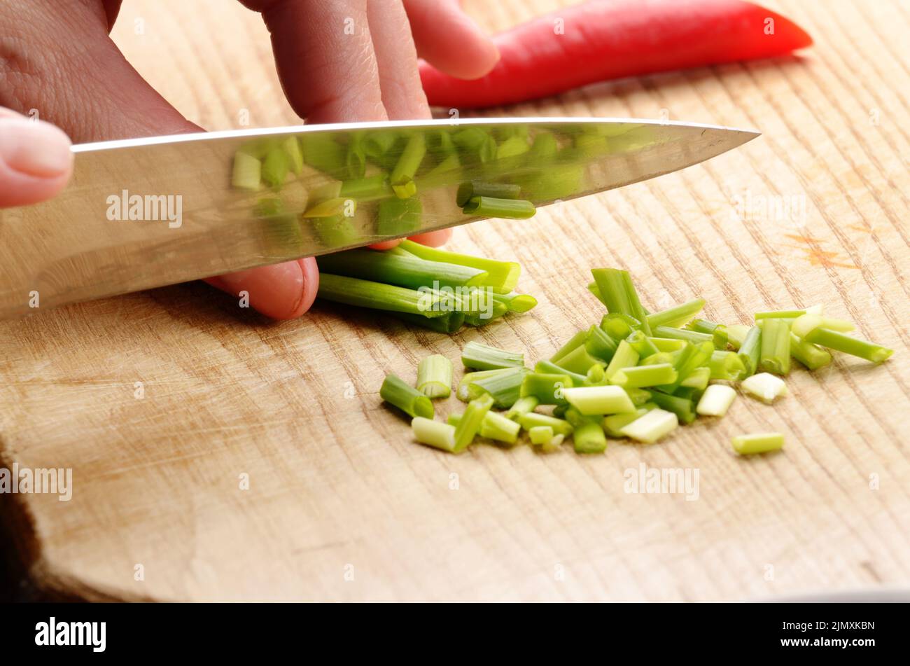 Scallions cooking hi-res stock photography and images - Alamy