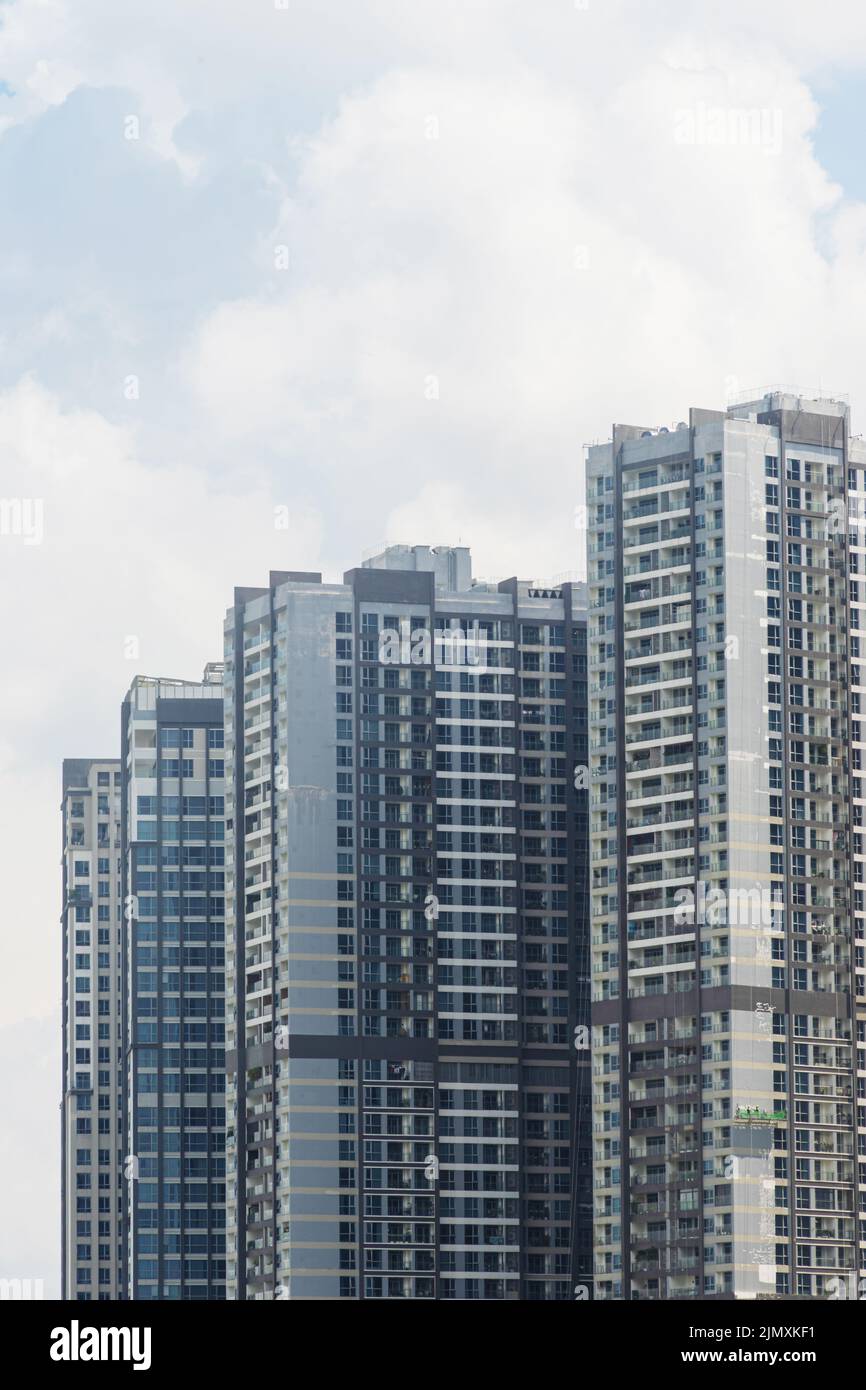 Abstract pattern of window on hight building in business city center ...