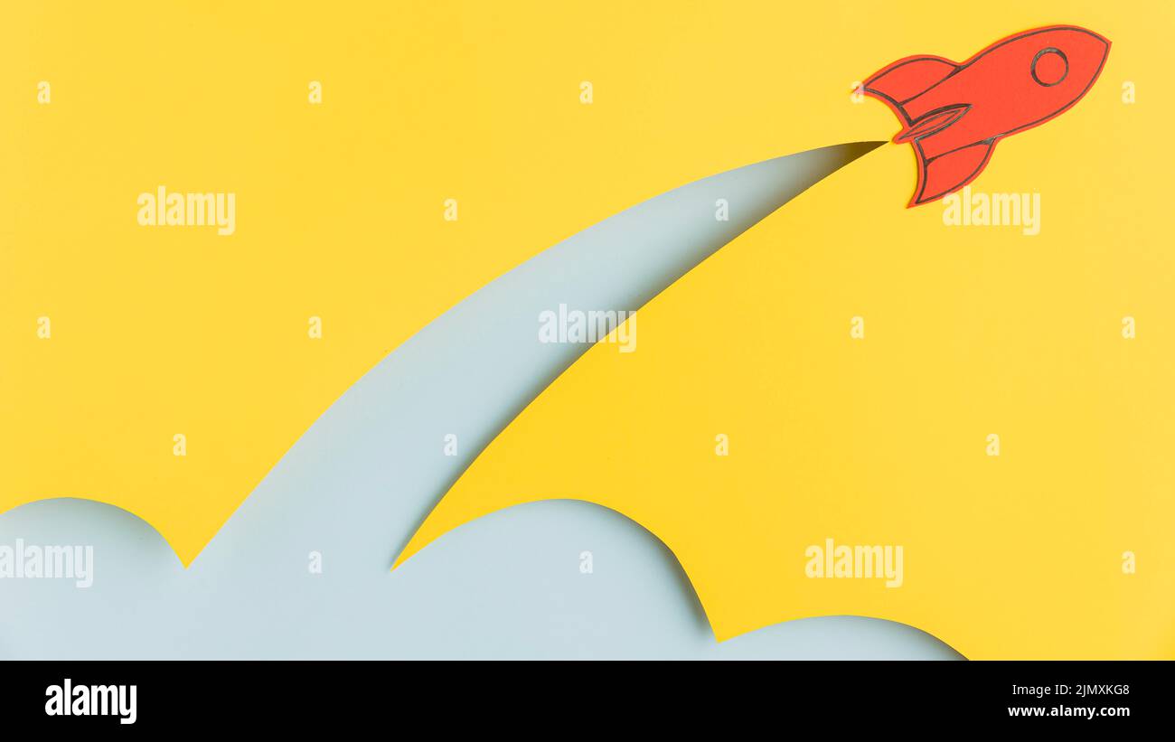 Top view paper airplane Stock Photo - Alamy