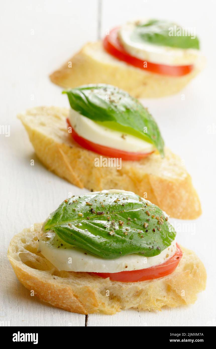Caprese canape hi-res stock photography and images - Alamy