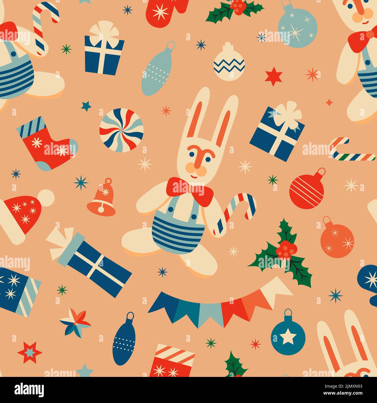 1970s christmas decorations Stock Vector Images - Alamy