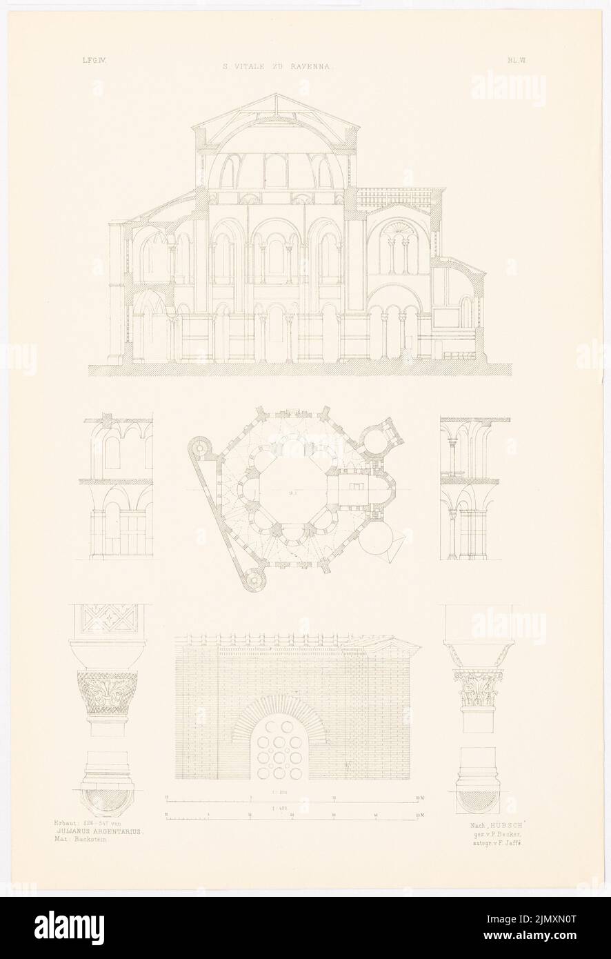 N.N., S. Vitale zu Ravenna. (From: Altchristl. U. Roman. Building, ed ...