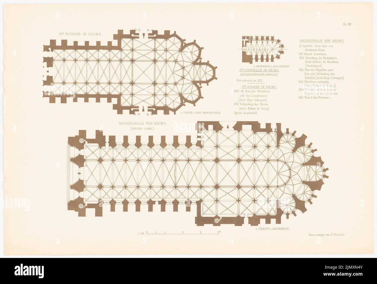 Reims Cathedral Plan