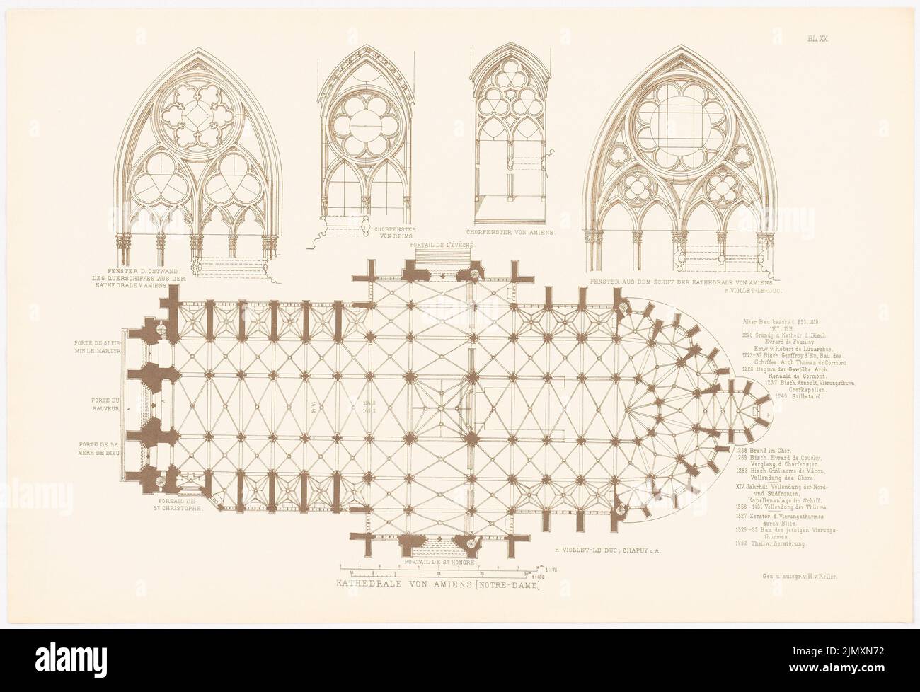 N.N., Cathedral of Amiens. (From: Gothic architecture in France, ed. V ...