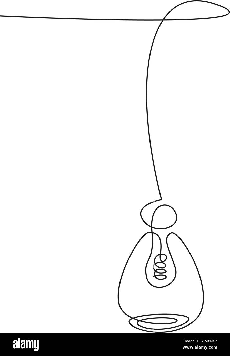 Light bulb line art icon design illustration template Stock Vector ...